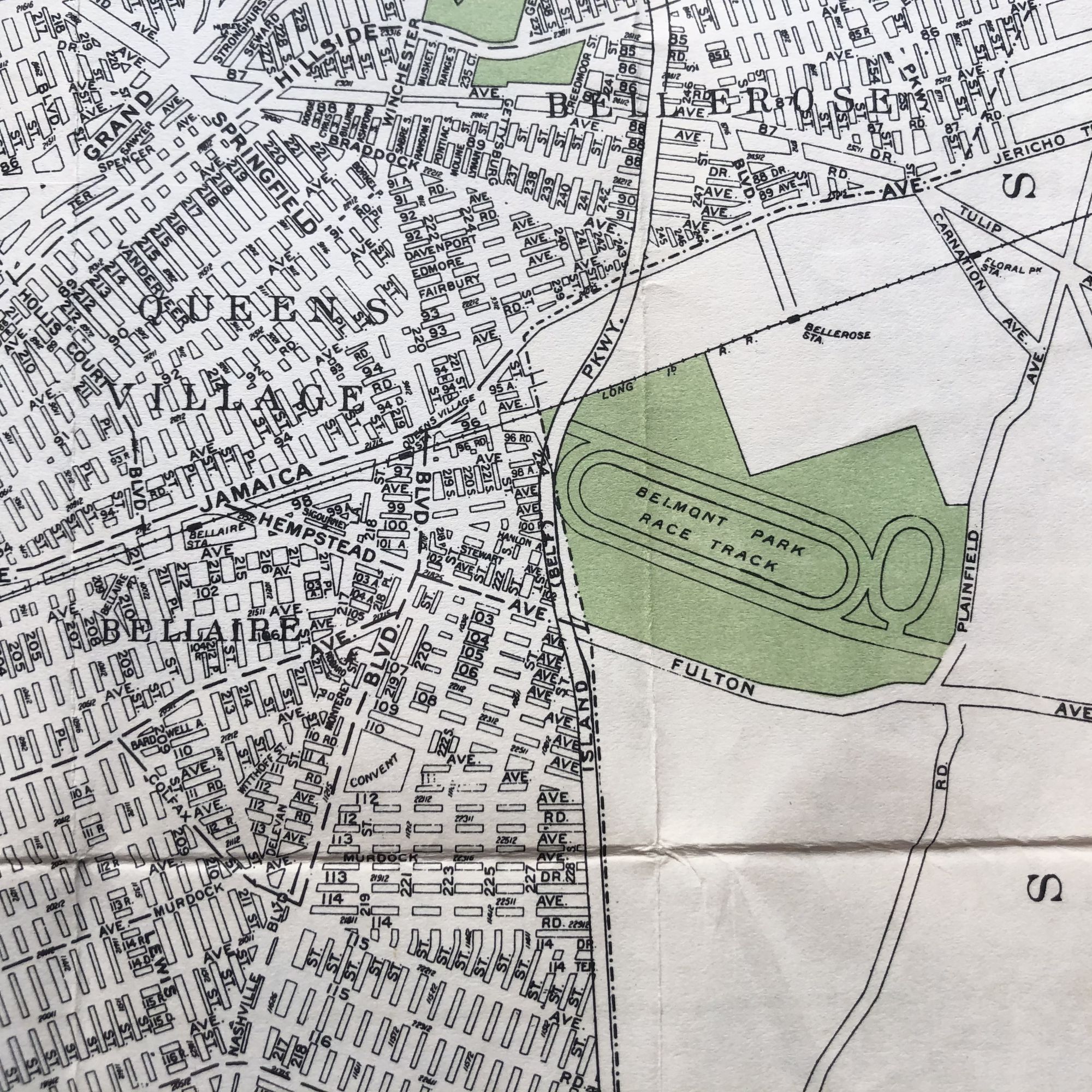 Original 1942 Street Map of the Borough of Queens, New York, Complete w ...